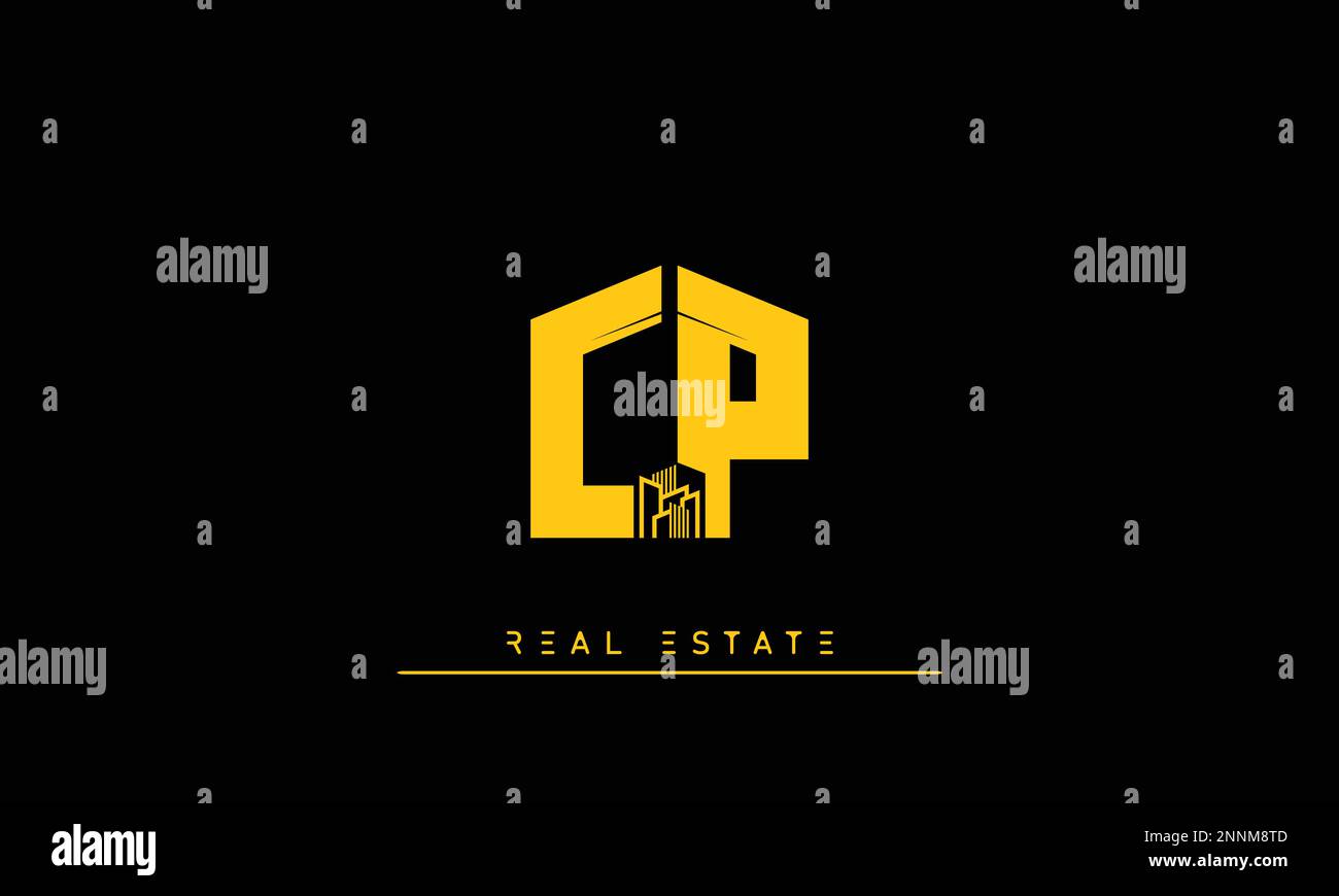 Cp real estate initials logo hi-res stock photography and images - Alamy