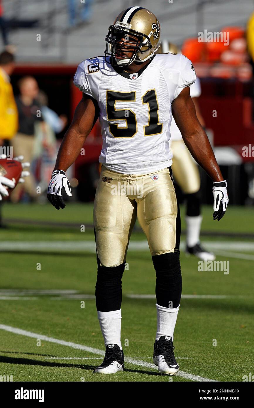 20 September 2010: New Orleans Saints linebacker Jonathan Vilma #51 ...
