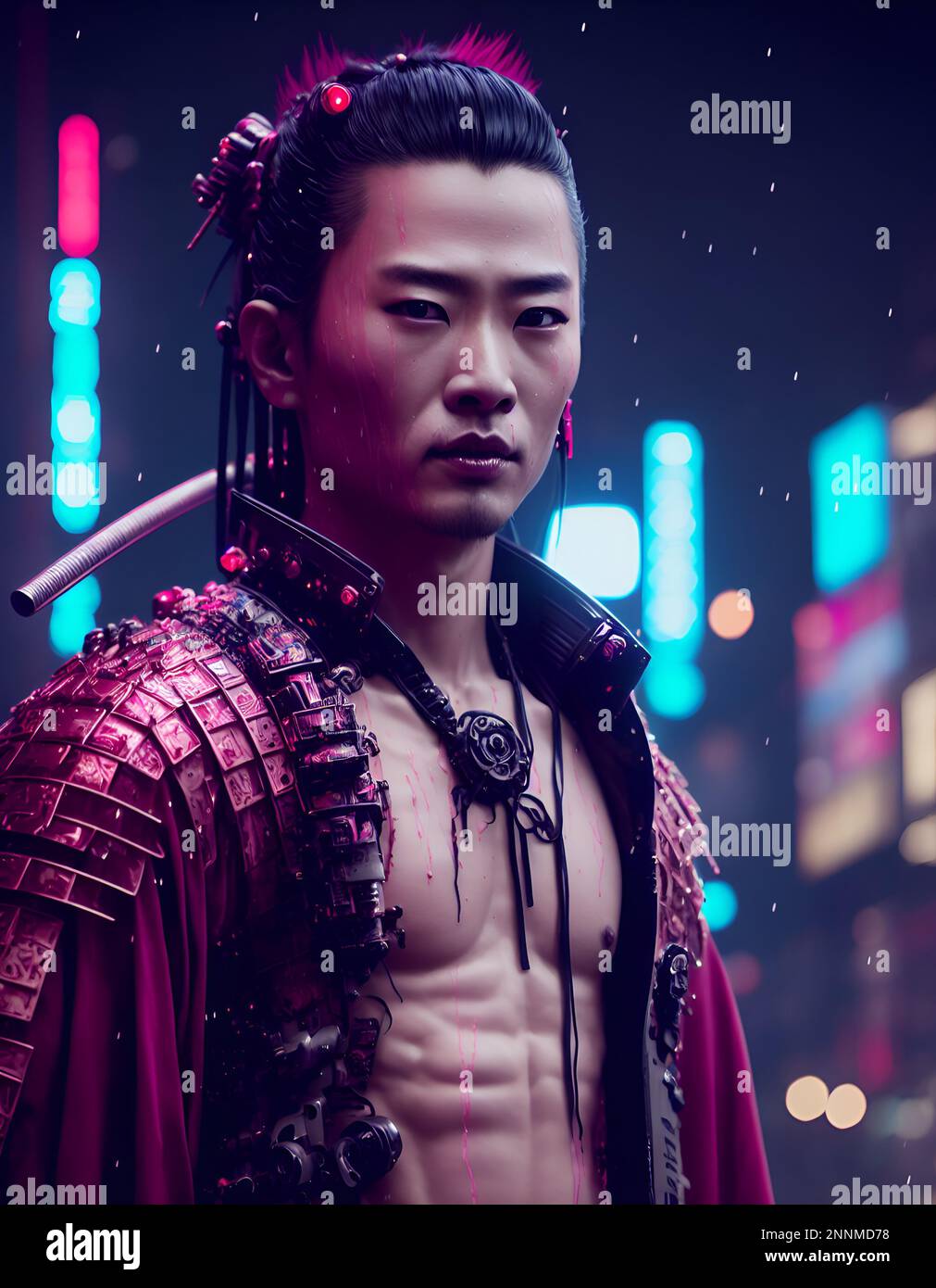 Cyberpunk samurai hi-res stock photography and images - Alamy