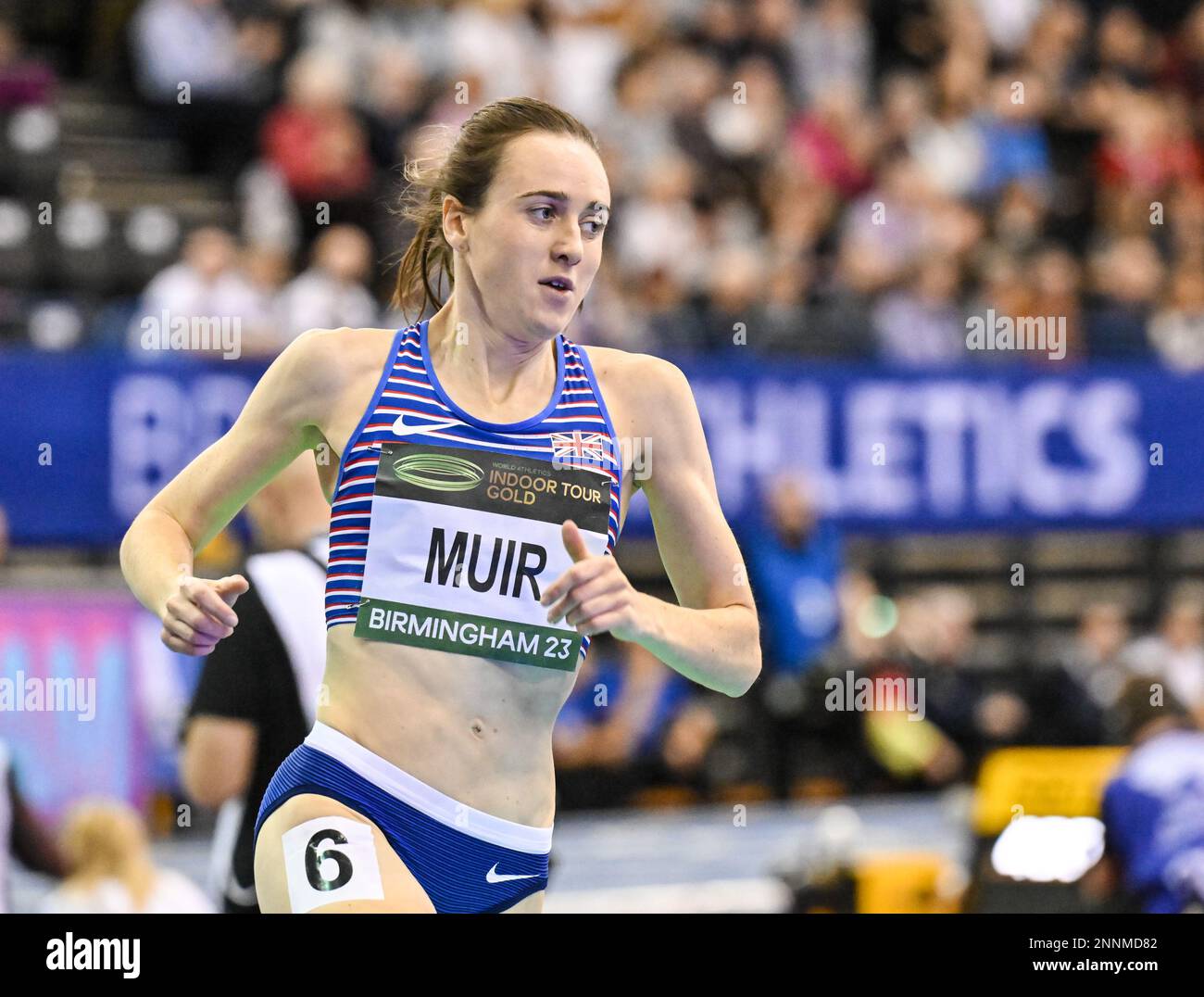 Birmingham, UK, 25 February 2023. Laura MUIR Wins the Womens 1000M at ...