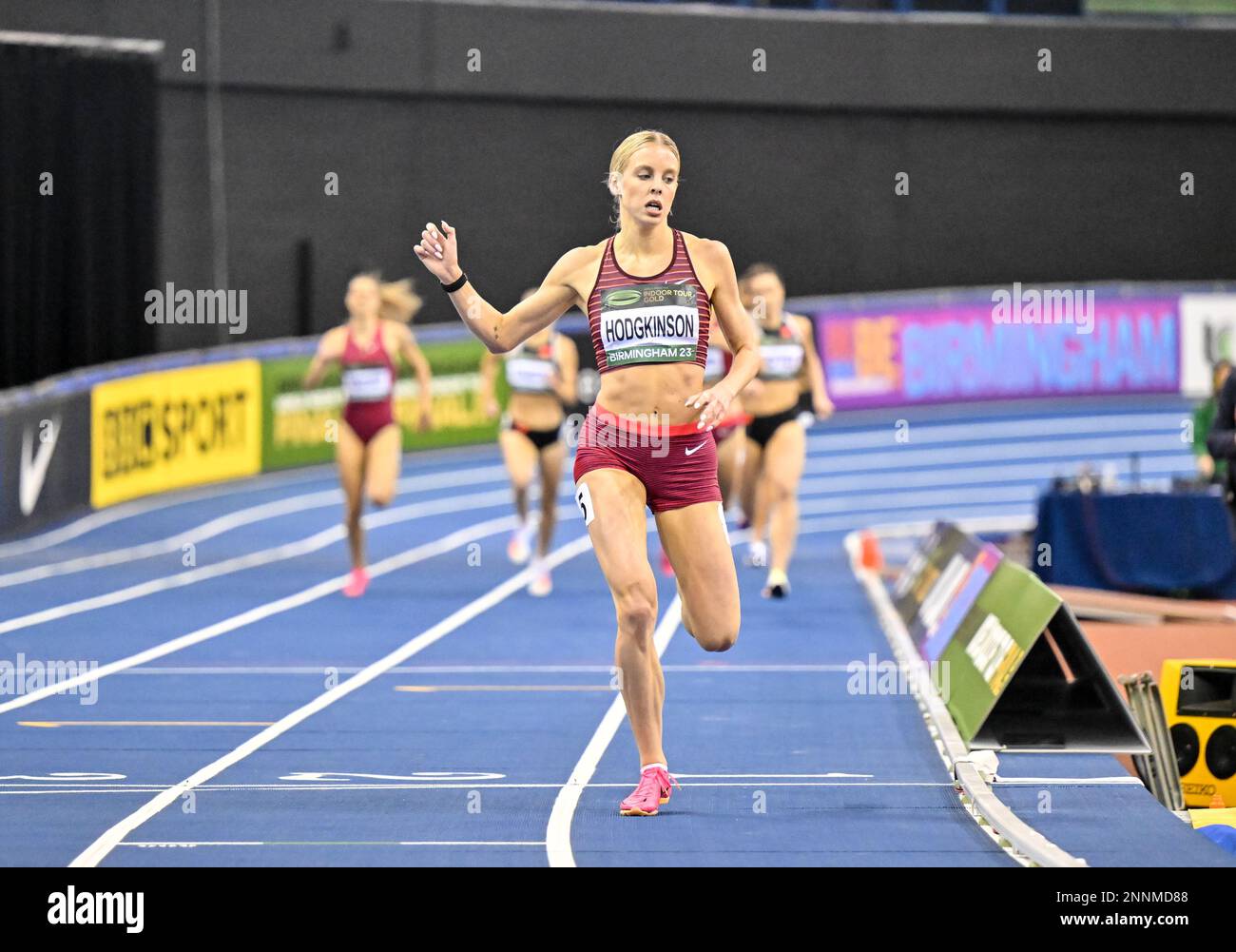 Birmingham, UK, 25 February 2023. Keely HODGKINSON Wins the Womens 800M ...