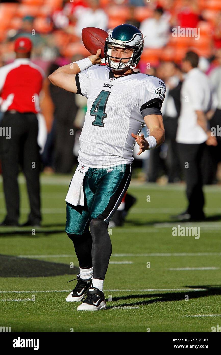 10 October 2010: Philadelphia Eagles quarterback Kevin Kolb #4 during ...