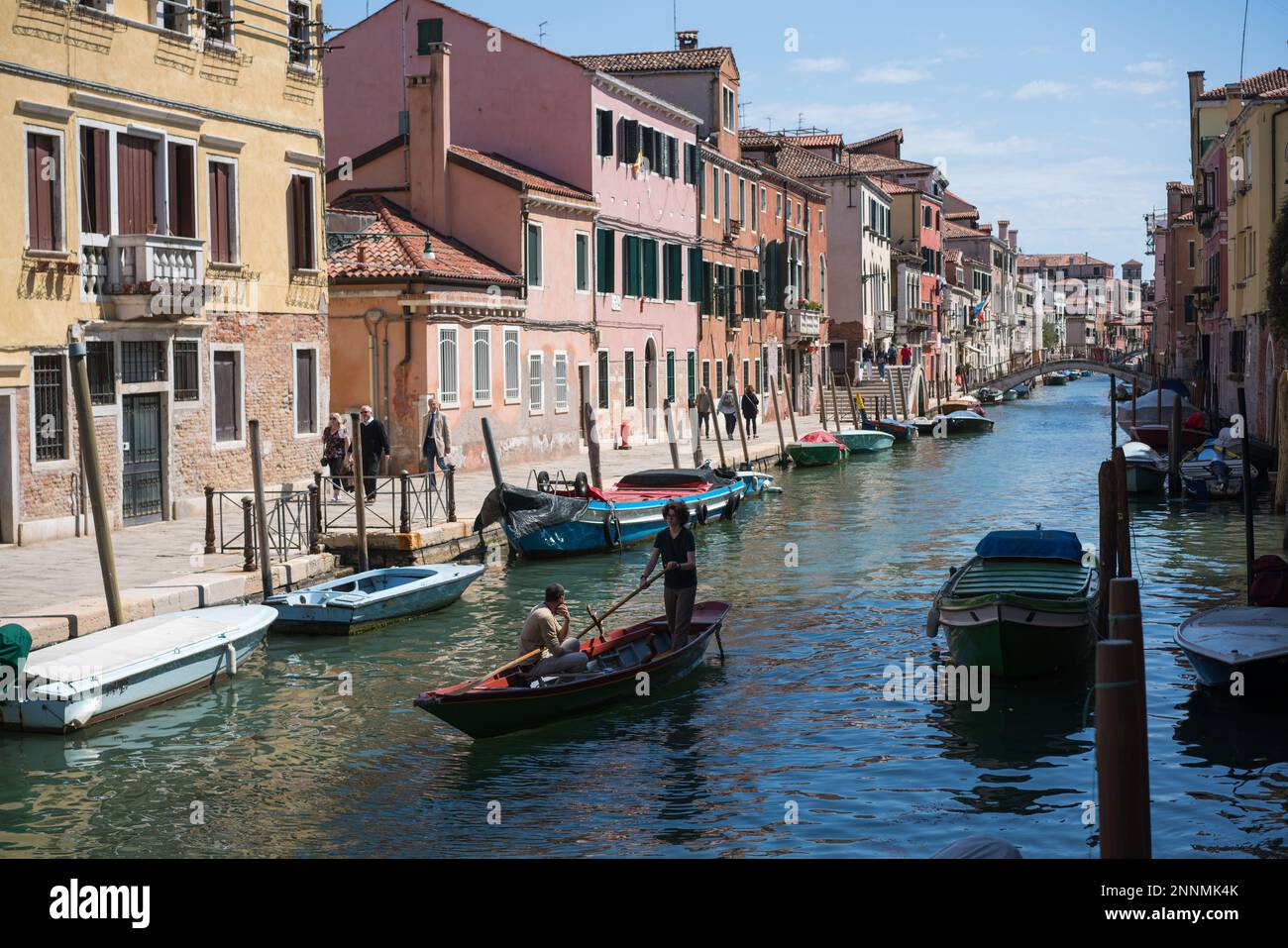 Colorful architecture in the island Burano, Venice, Italy, Europe Stock ...