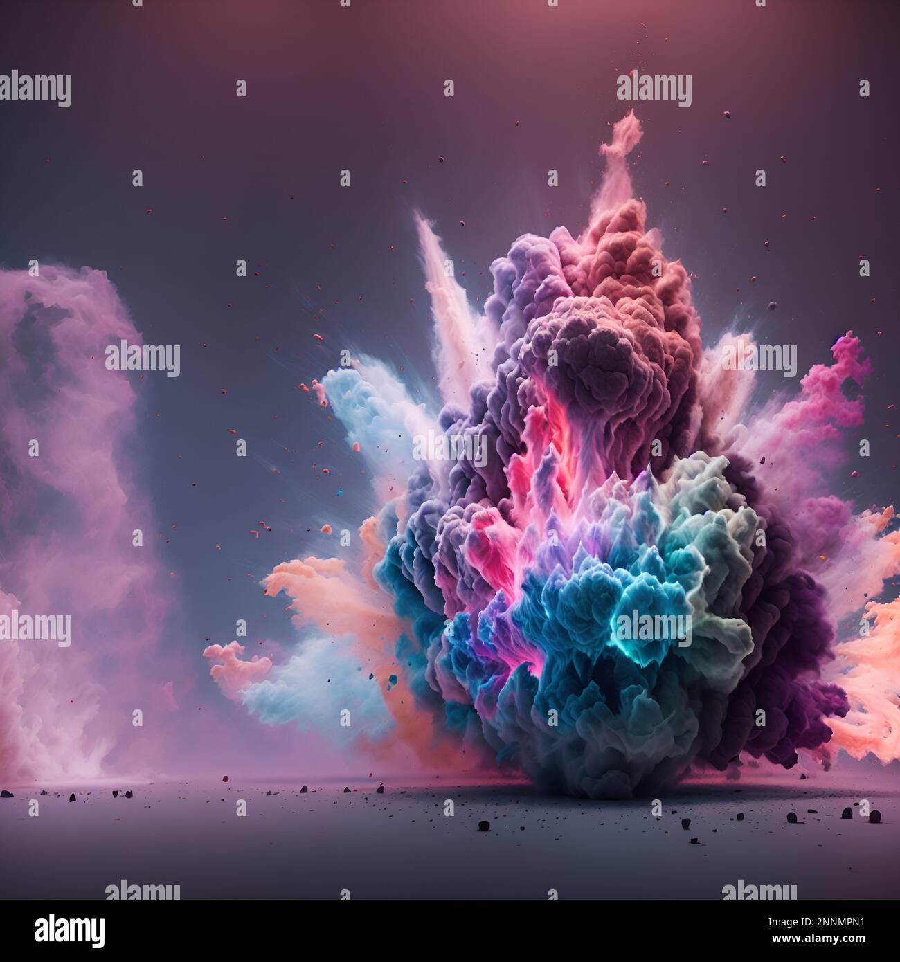 Vibrant Neon Smoke Explosion Captured in Stunning Display. Experience ...