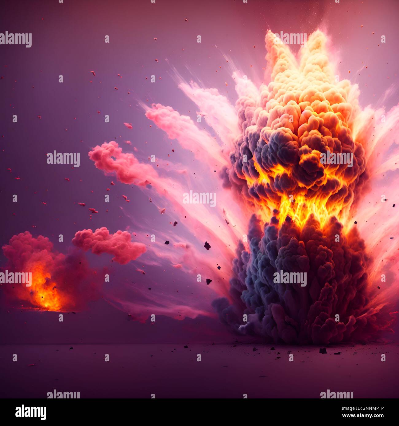 Vibrant Neon Smoke Explosion Captured in Stunning Display. Experience ...