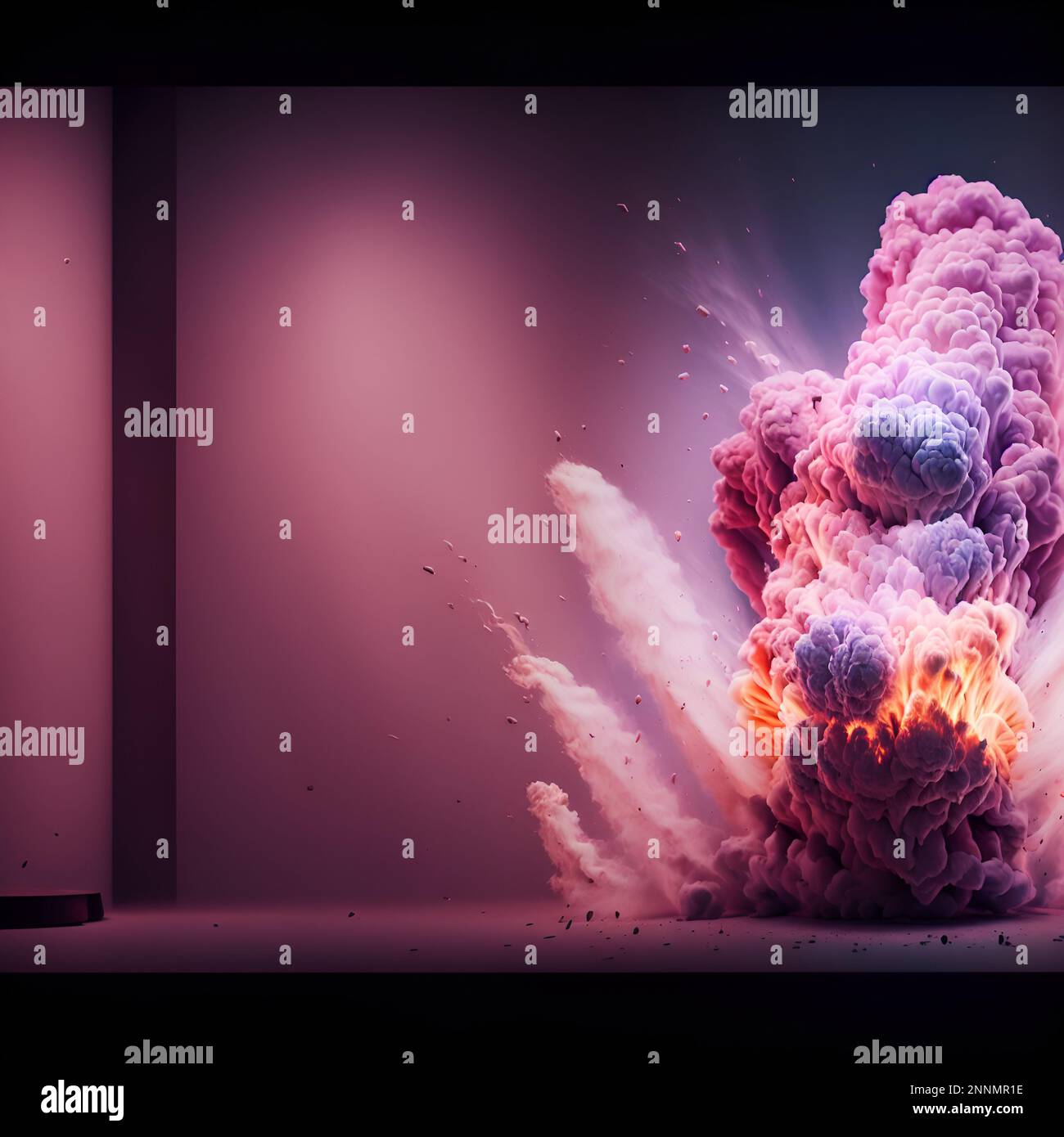 Vibrant Neon Smoke Explosion Captured in Stunning Display. Experience ...