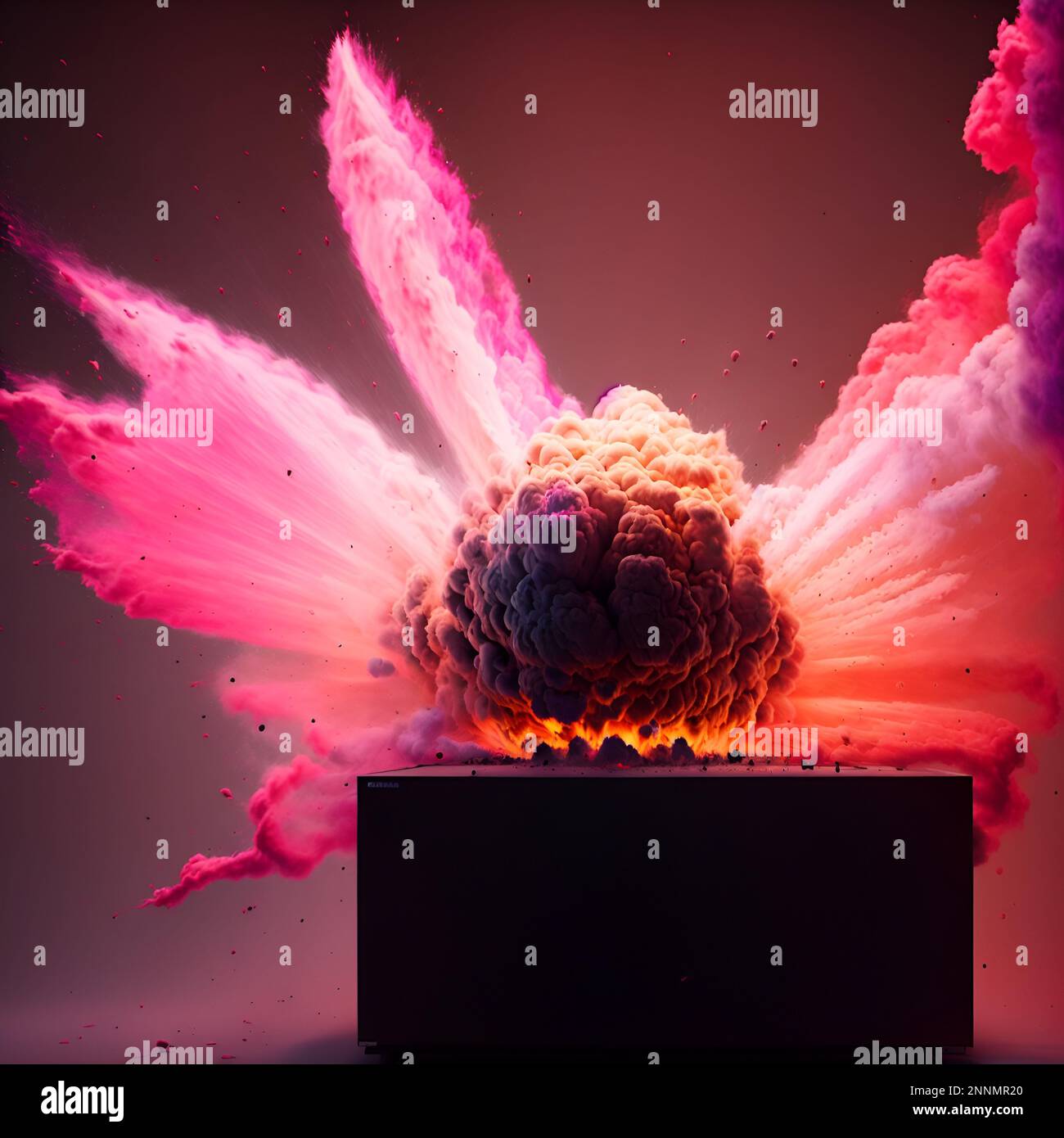 Vibrant Neon Smoke Explosion Captured in Stunning Display. Experience ...