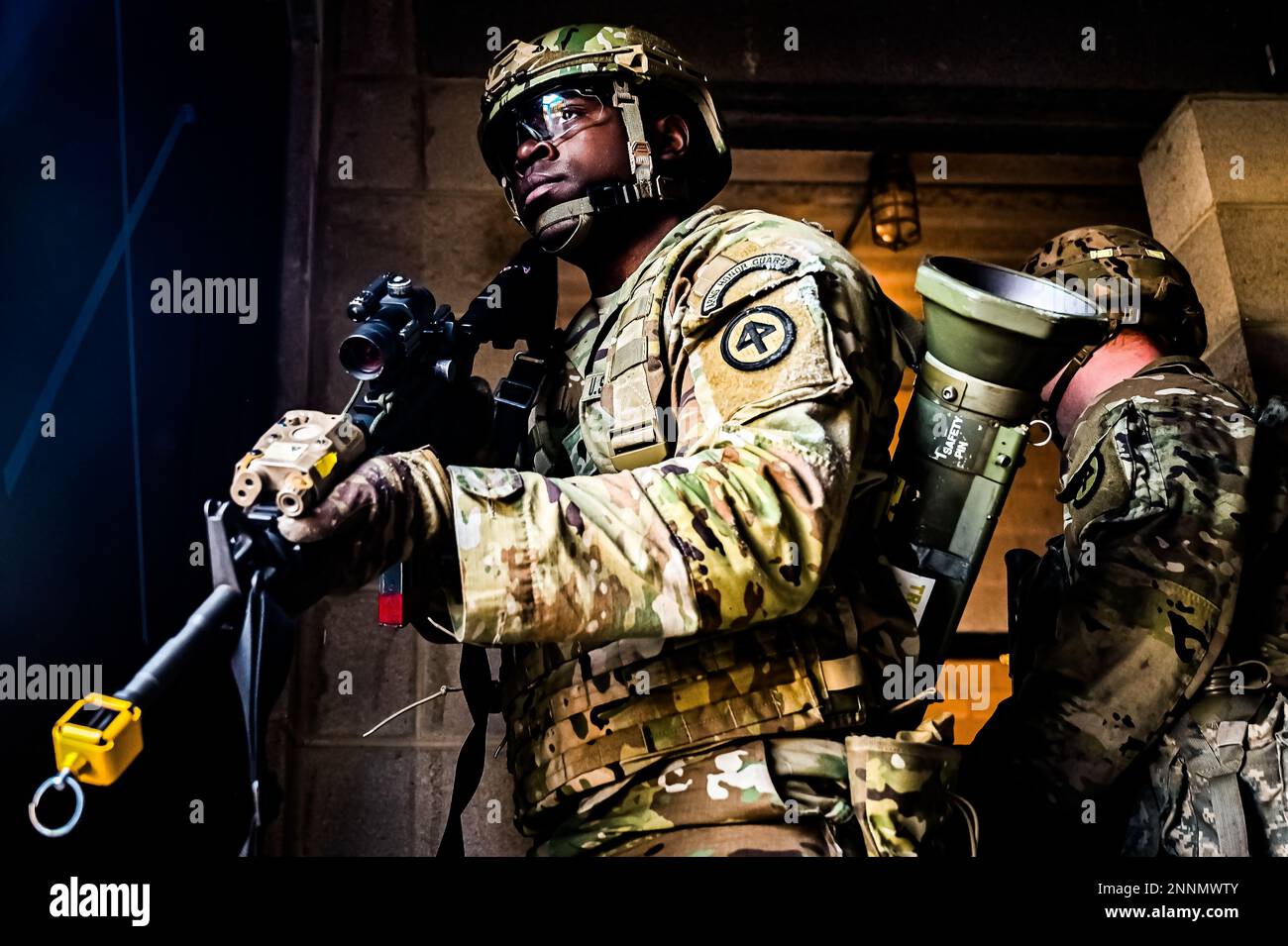 U.S. Army Soldiers assigned to the First Army Division, participate in ...