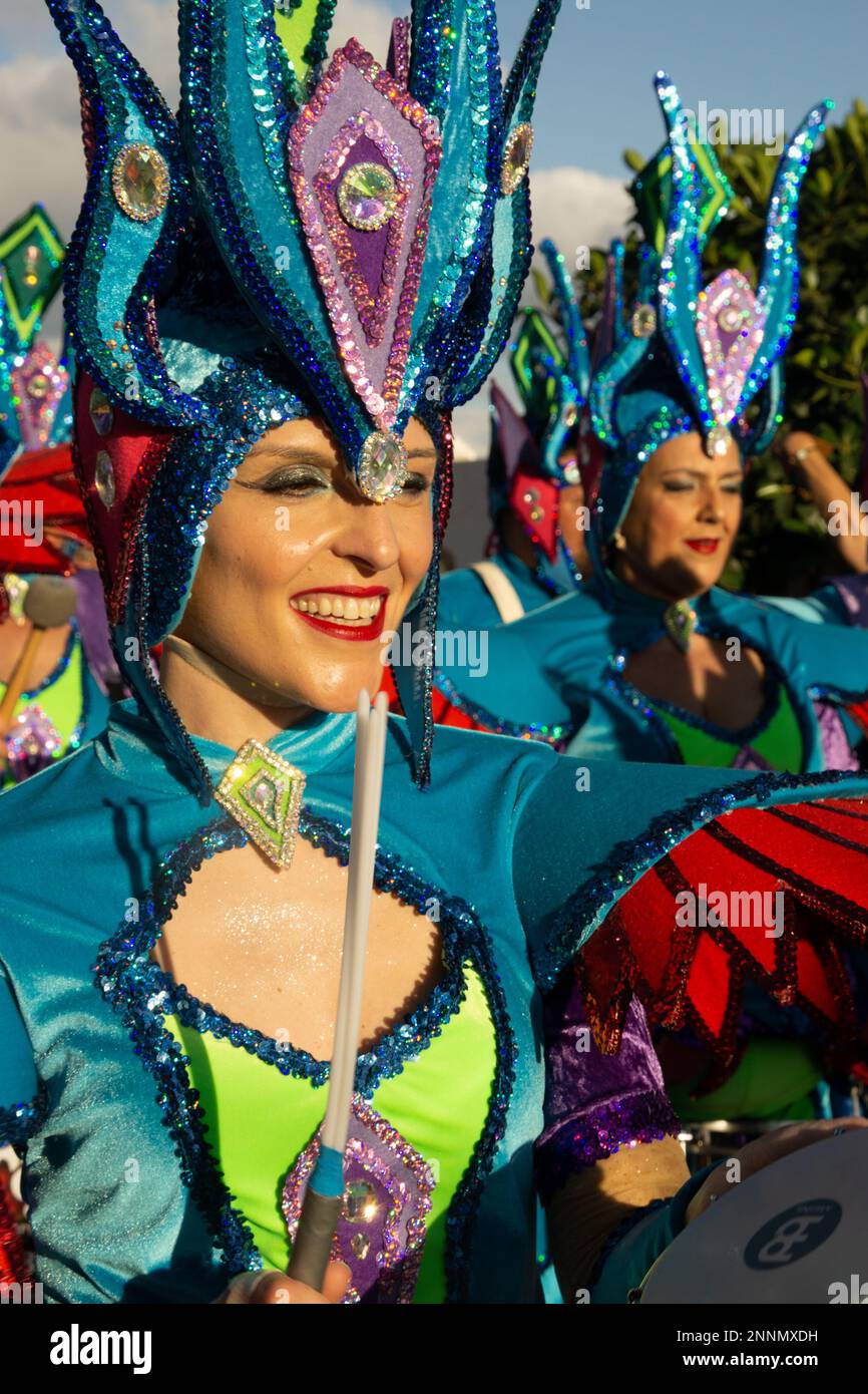 Puerto del Carmen,, Spain. 25th February 2023. Gran Coso Carnavalero ...