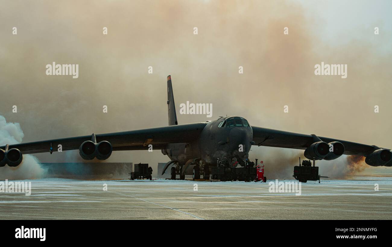 A U.S. Air Force B-52H Stratofortress assigned to the 23rd Bomb ...
