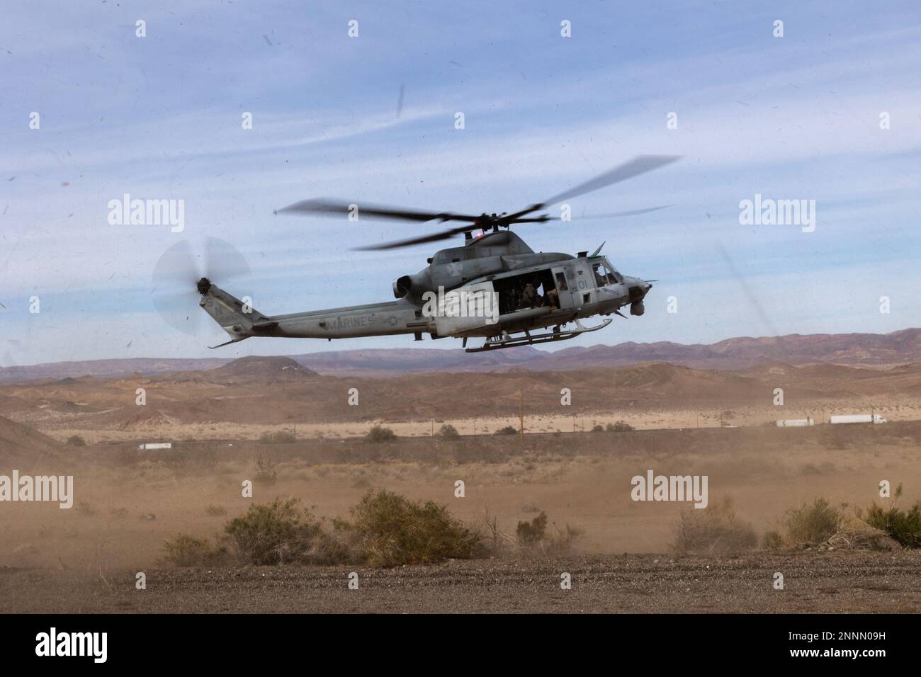 A U.S. Marine Corps UH-1Y Venom, assigned to Marine Light Attack ...