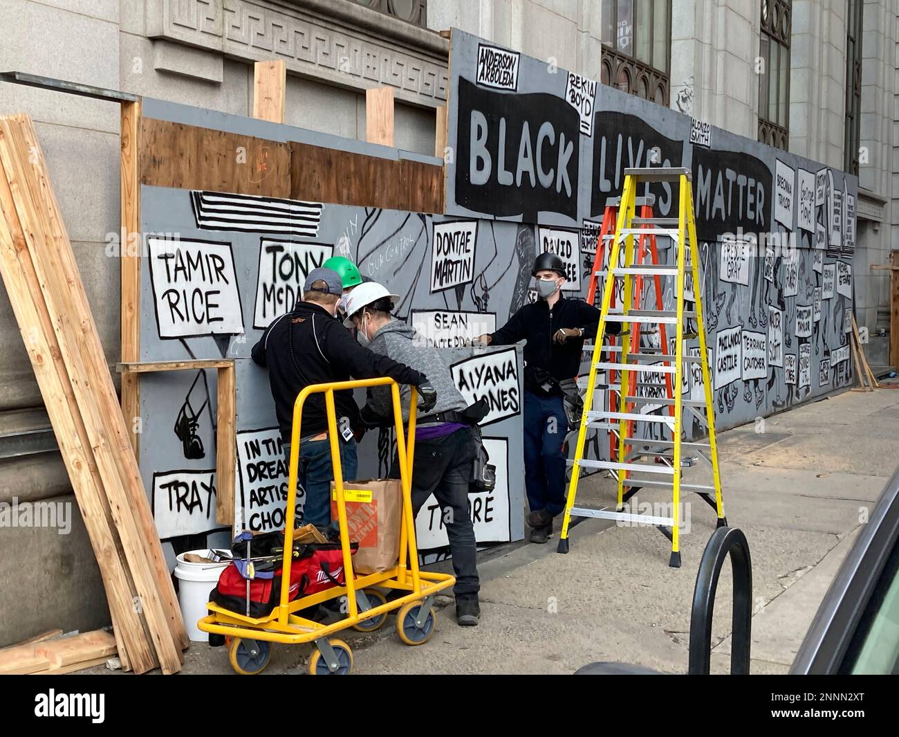 Photo by: STRF/STAR MAX/IPx 2021 3/11/21 The Black Lives Matter Mural ...