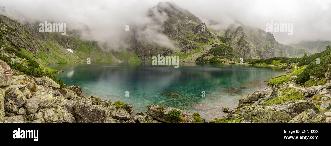Blake lake in a valley of polish Tatra Mountains in Zakopane, Poland ...