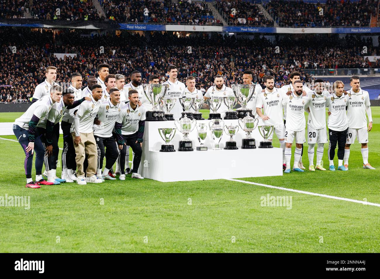Stadium Santiago Bernabeu. 25th Feb, 2023. Madrid; Spain; Primera ...