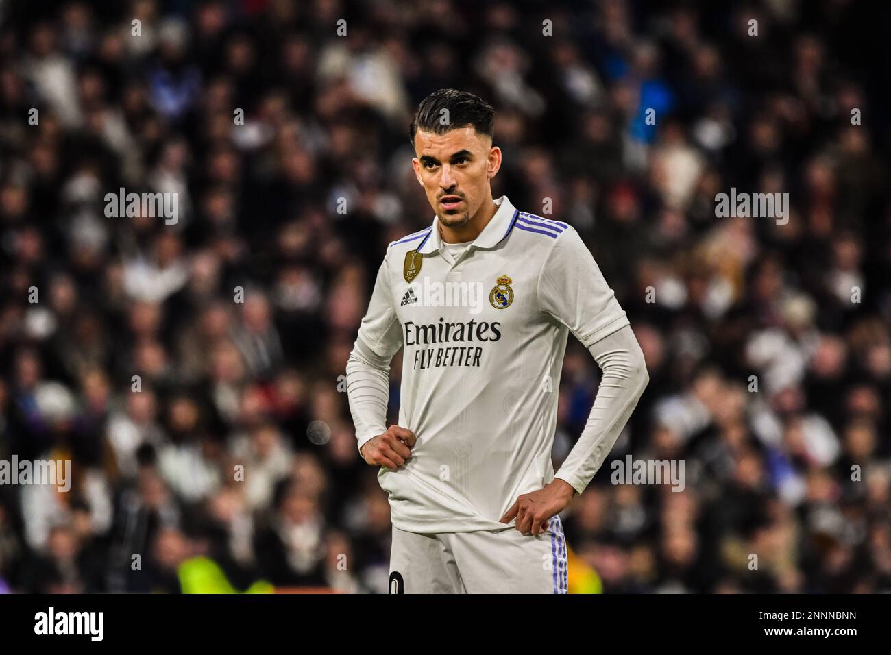 MADRID, SPAIN - FEBRUARY 25: Dani Ceballos of Real Madrid CF looking ...