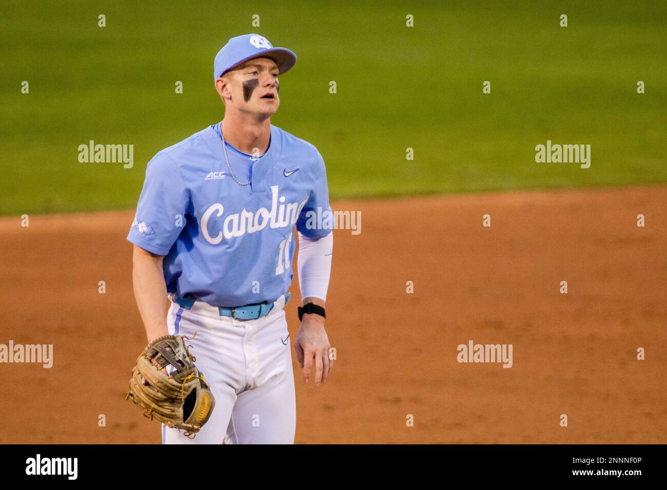 February 24, 2023: North Carolina Tar Heels infielder Mac Horvath (10 ...