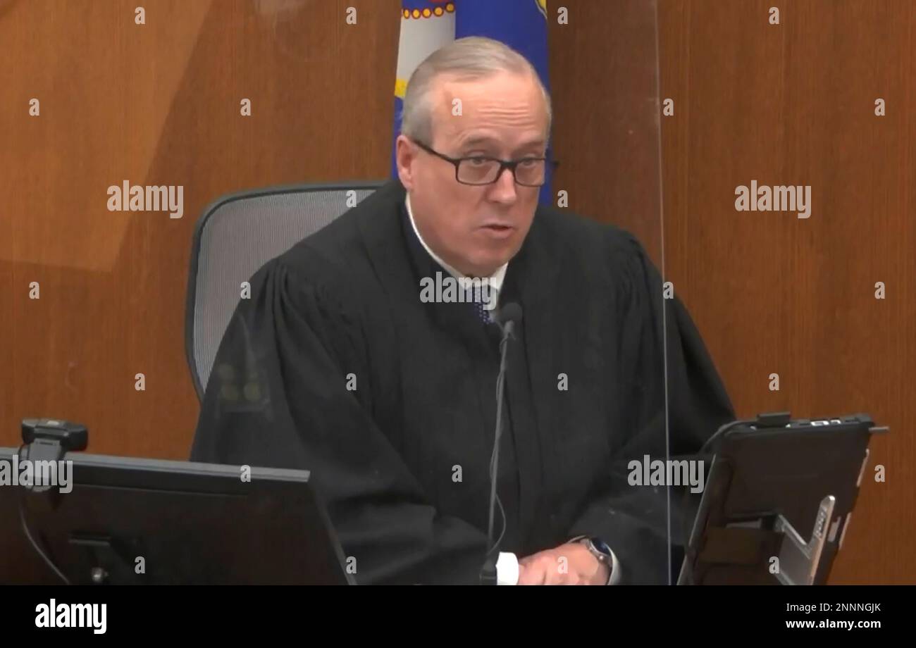 In this screen grab from video, Hennepin County Judge PeterCahill ...