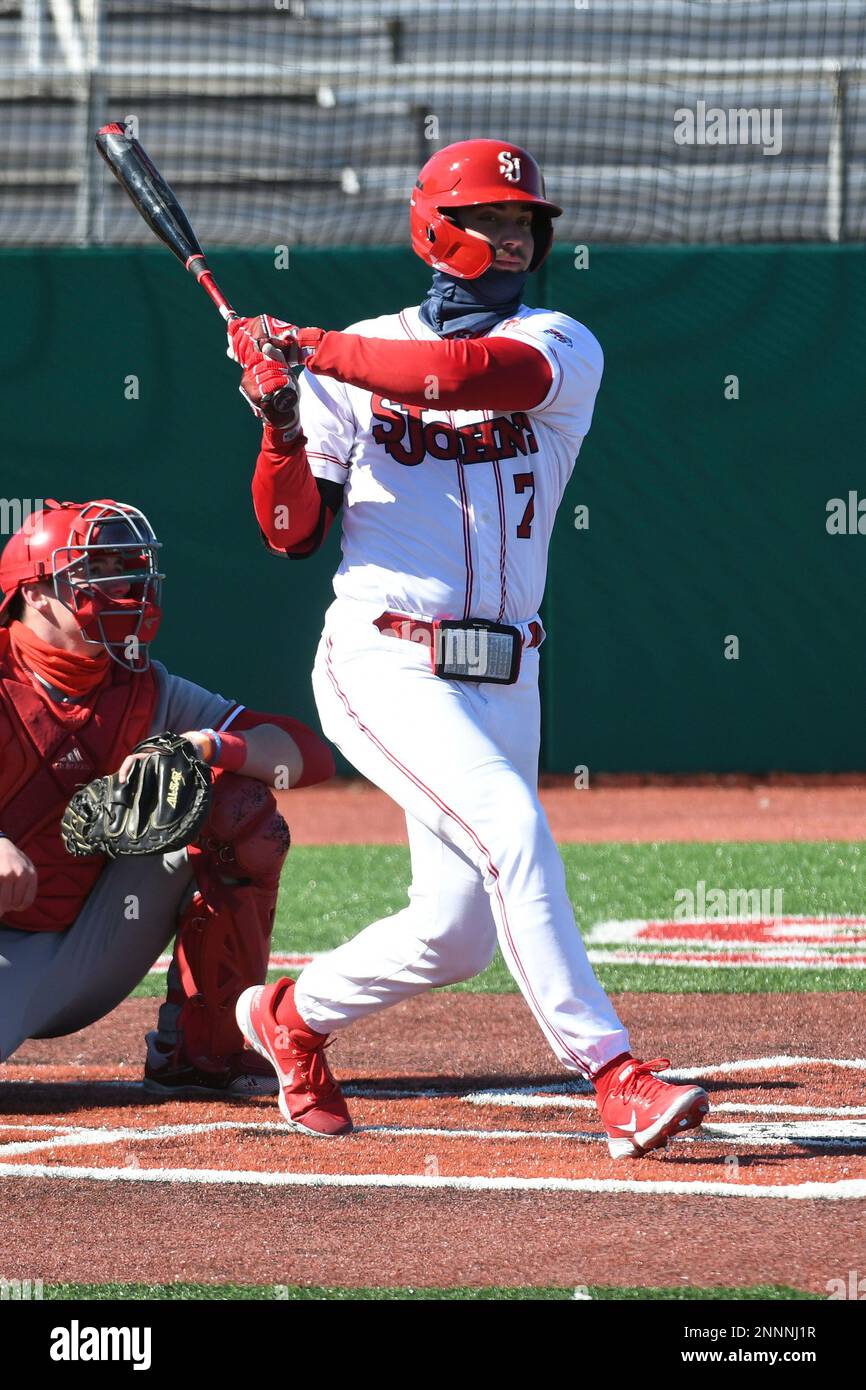 St. John's University Redstorm infielder Jake Lazzaro (7) during game ...