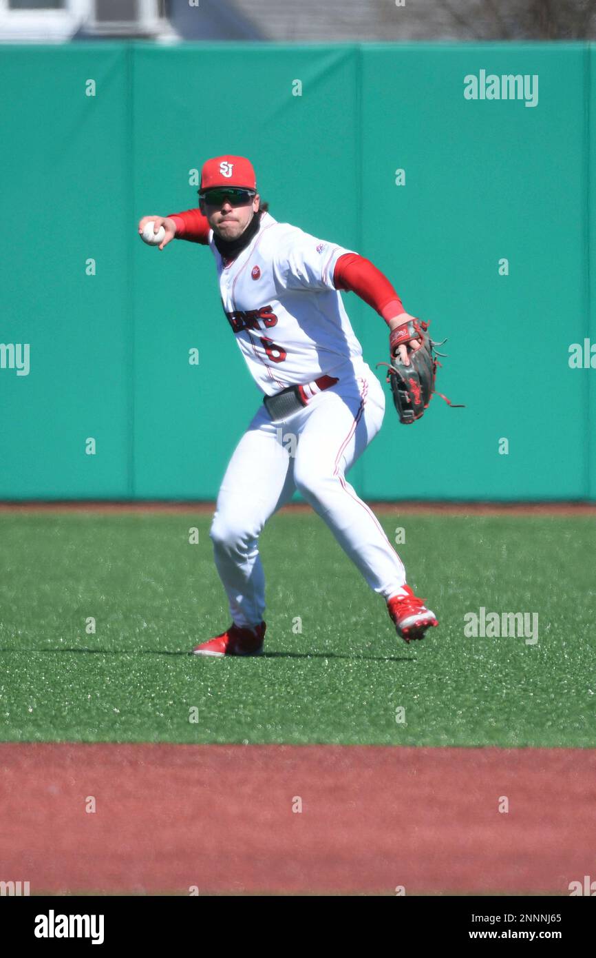 St. John's University Redstorm outfielder Ryan Logan (6) during game ...