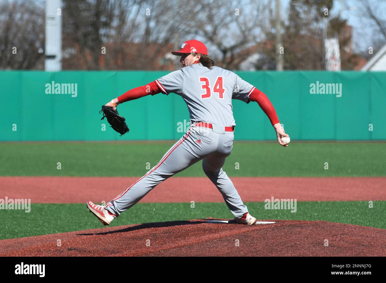 Sacred Heart University Pioneers pitcher Cooper Thompson (34) during ...