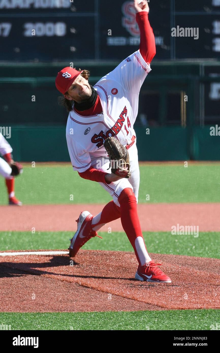 St. John's University Redstorm pitcher Nick Mondak (14) during game ...