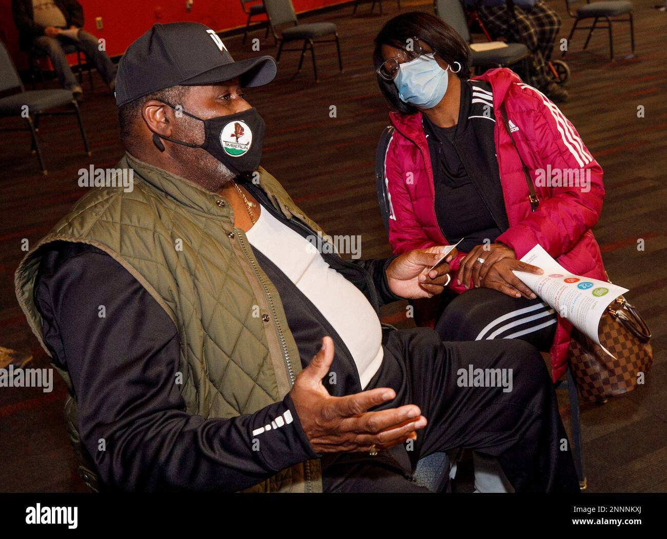 James and Regina Green, of Berlin, share their thoughts after receiving ...