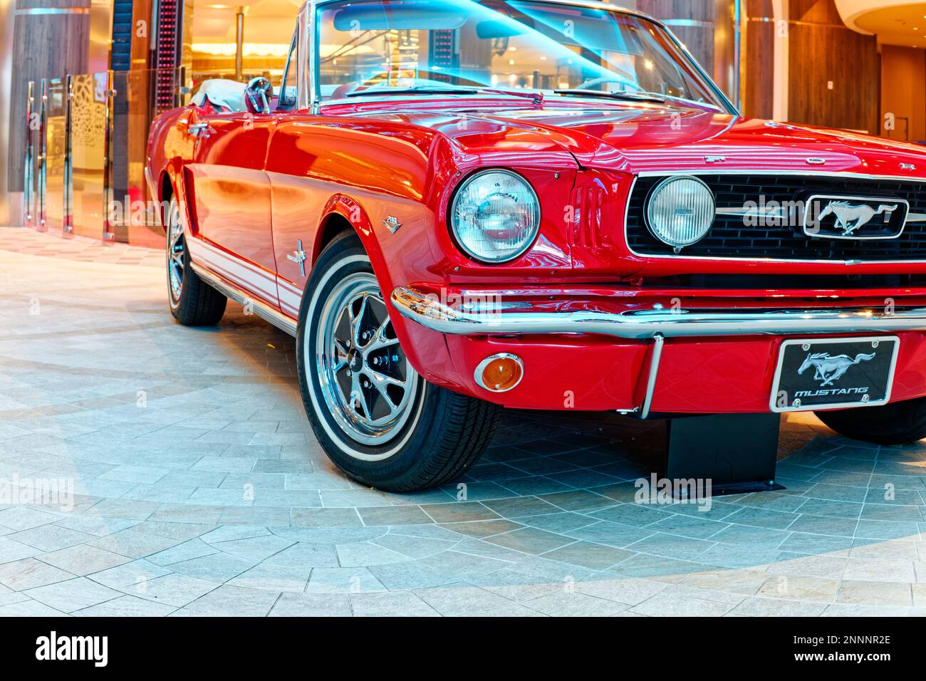 Miami, Florida - January 29, 2023: The Ford Mustang is a car made by ...