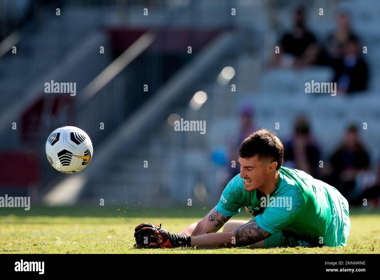WOLLONGONG, AUSTRALIA - MARCH 07: Oliver Sail of Wellington Phoenix ...