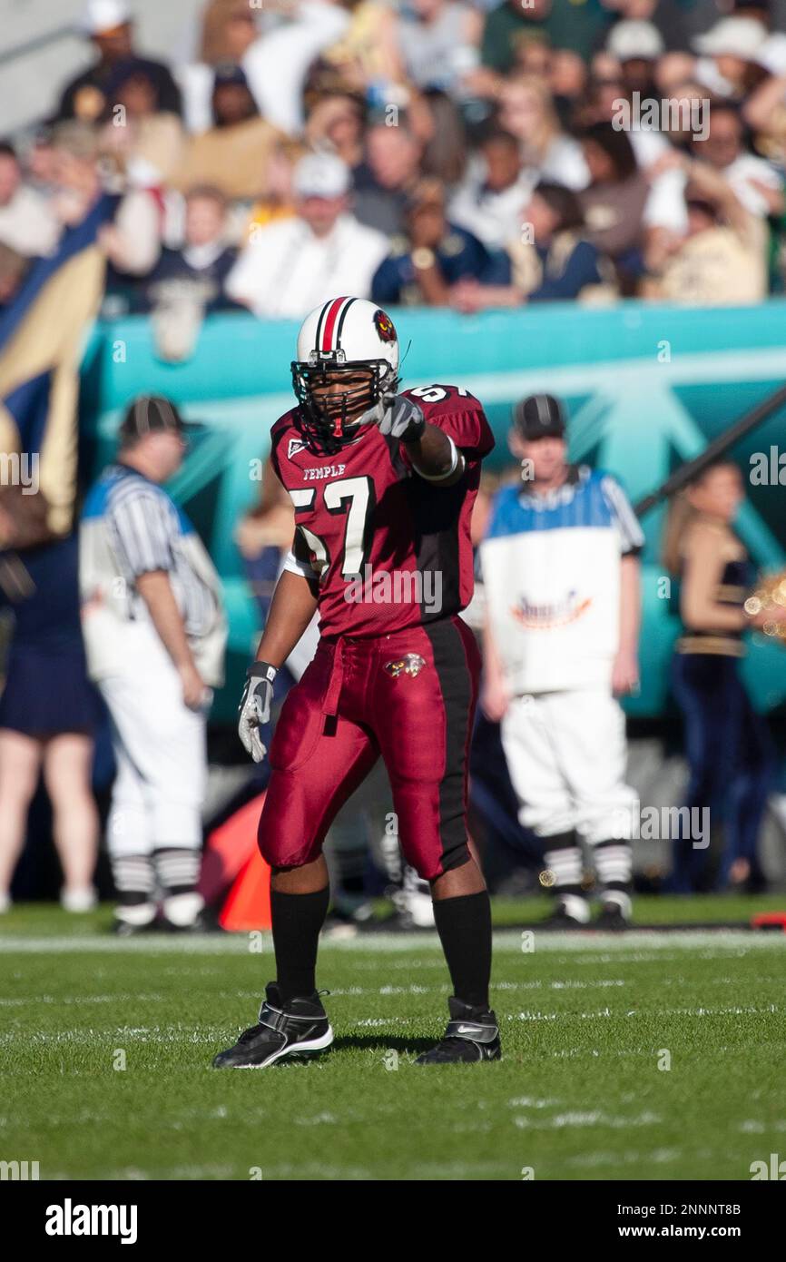 Temple University Owls linebacker Tyrone Harrison (57) during an NCAA ...