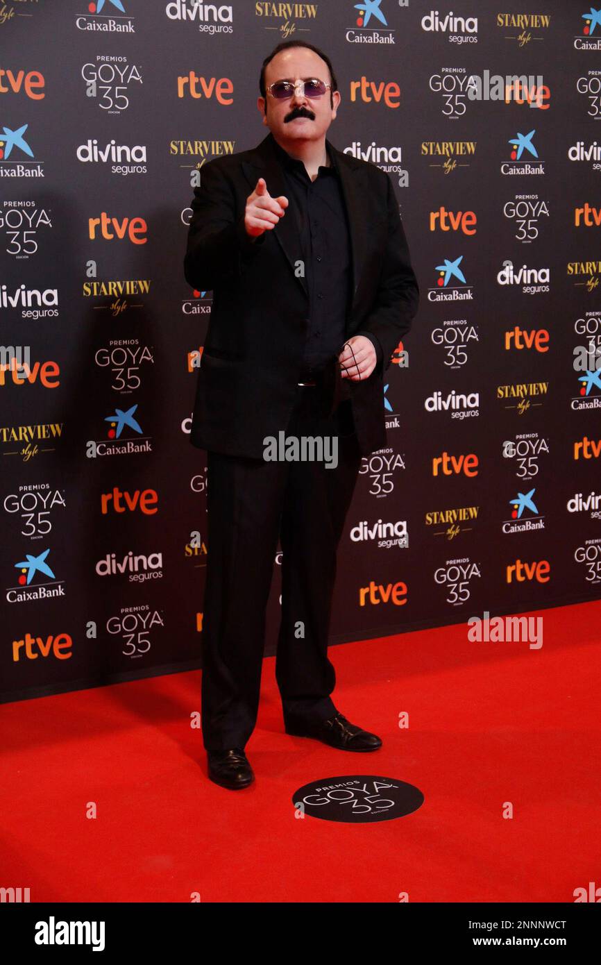 The actor Carlos Areces, poses on the red carpet at the 35th edition of ...