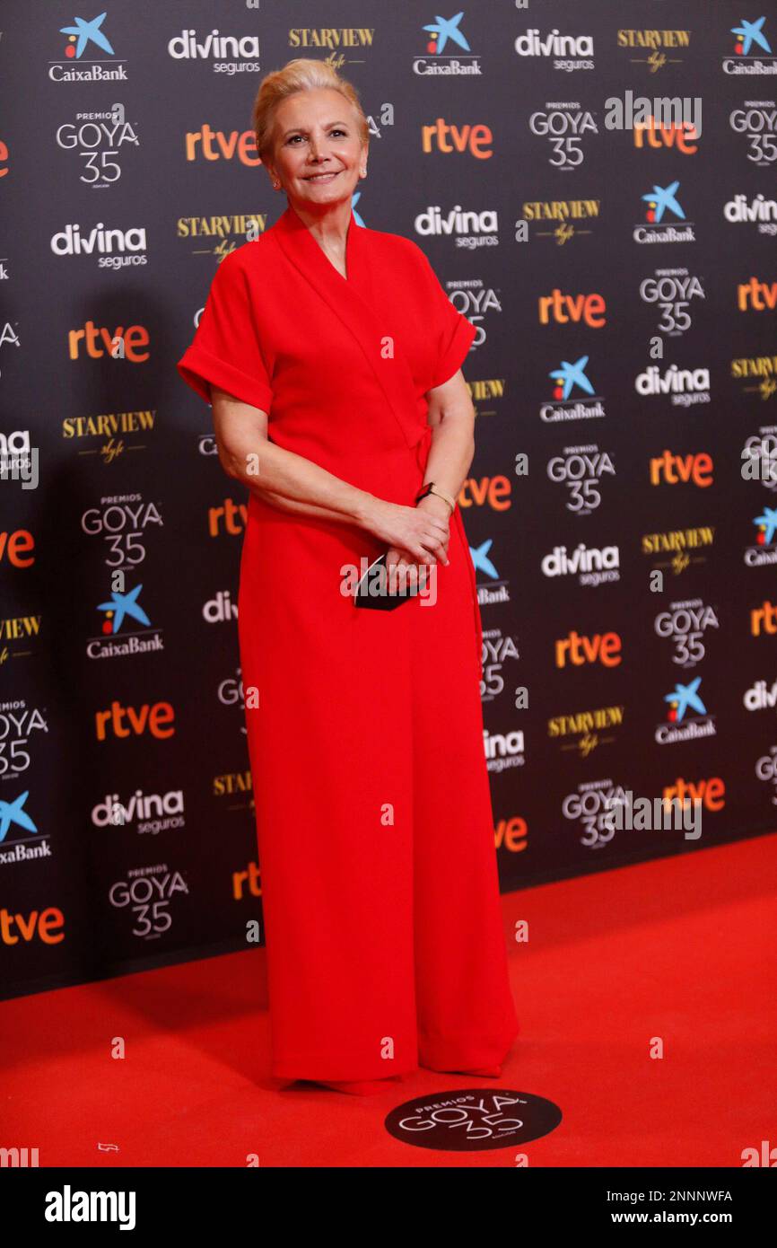 Actress Elena Irureta, poses on the red carpet at the 35th edition of ...