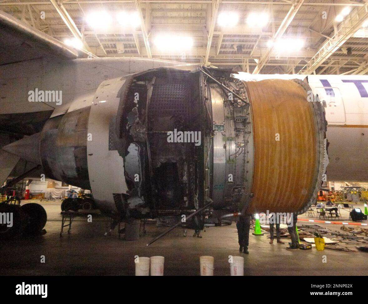 This photo provided by The National Transportation Safety Board shows ...