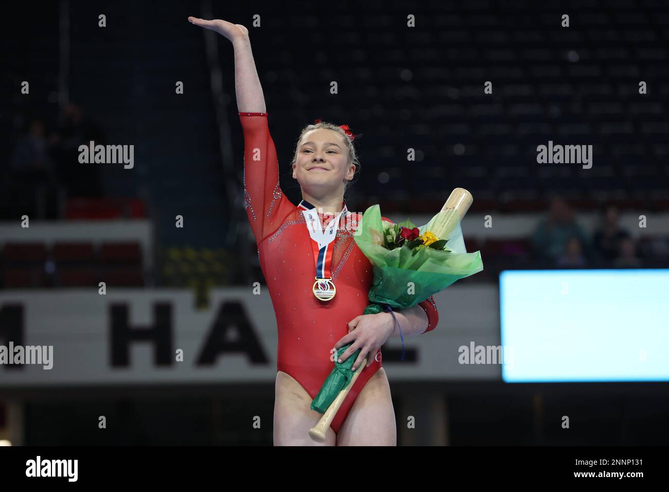 Louisville, KY, USA. 25th Feb, 2023. Lexi Zeiss from Twin City Twisters ...