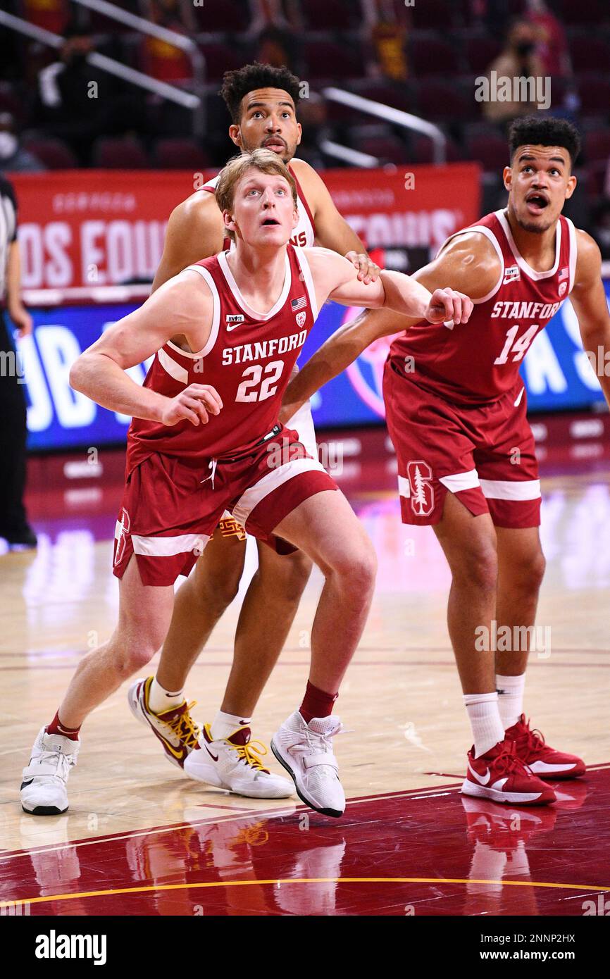 LOS ANGELES, CA - MARCH 03: Stanford Cardinal forward James Keefe (22 ...