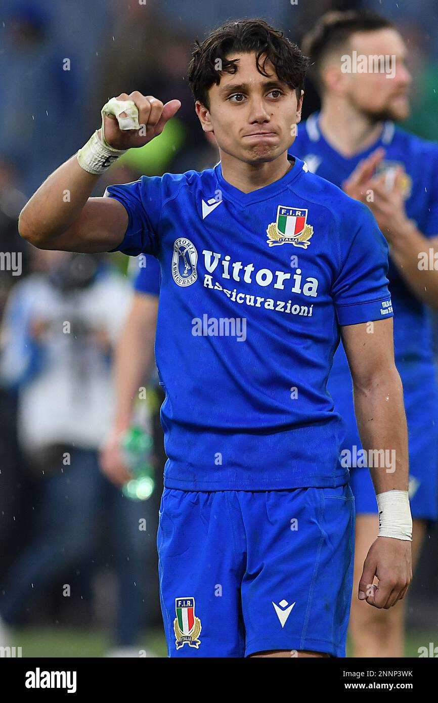 Ange Capuozzo of Italy during 6 Nations International rugby match Italy ...