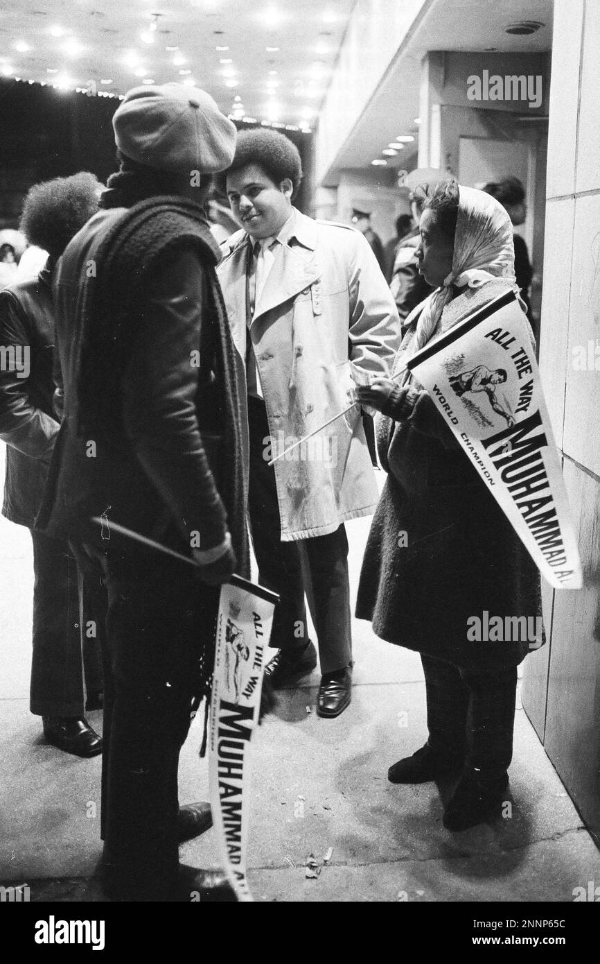 Muhammad Ali fans are shown outside the Chicago Coliseum, in this March ...