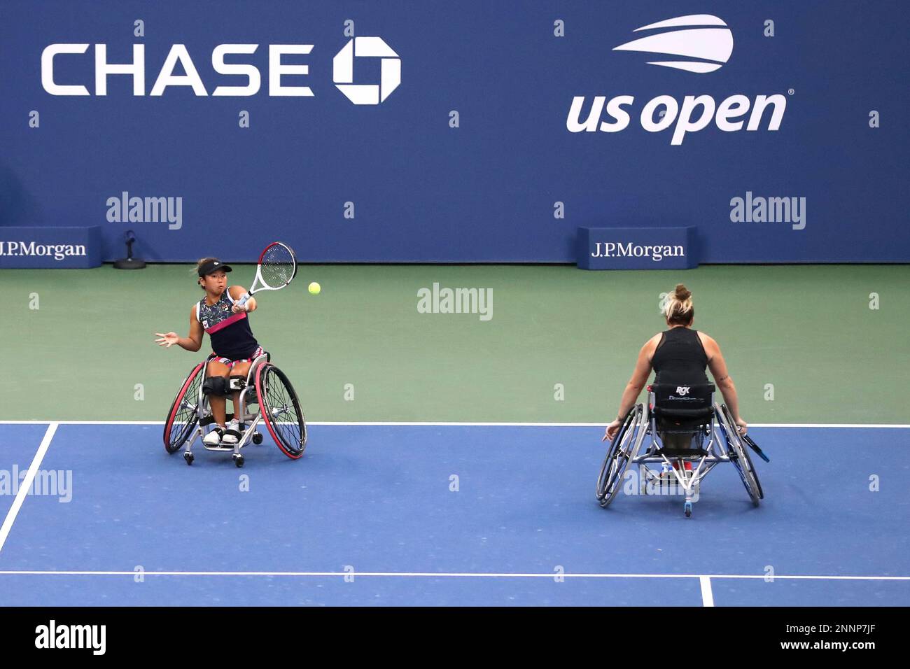 Yui Kamiji and Jordanne Whiley in action against Angelica Bernal and ...