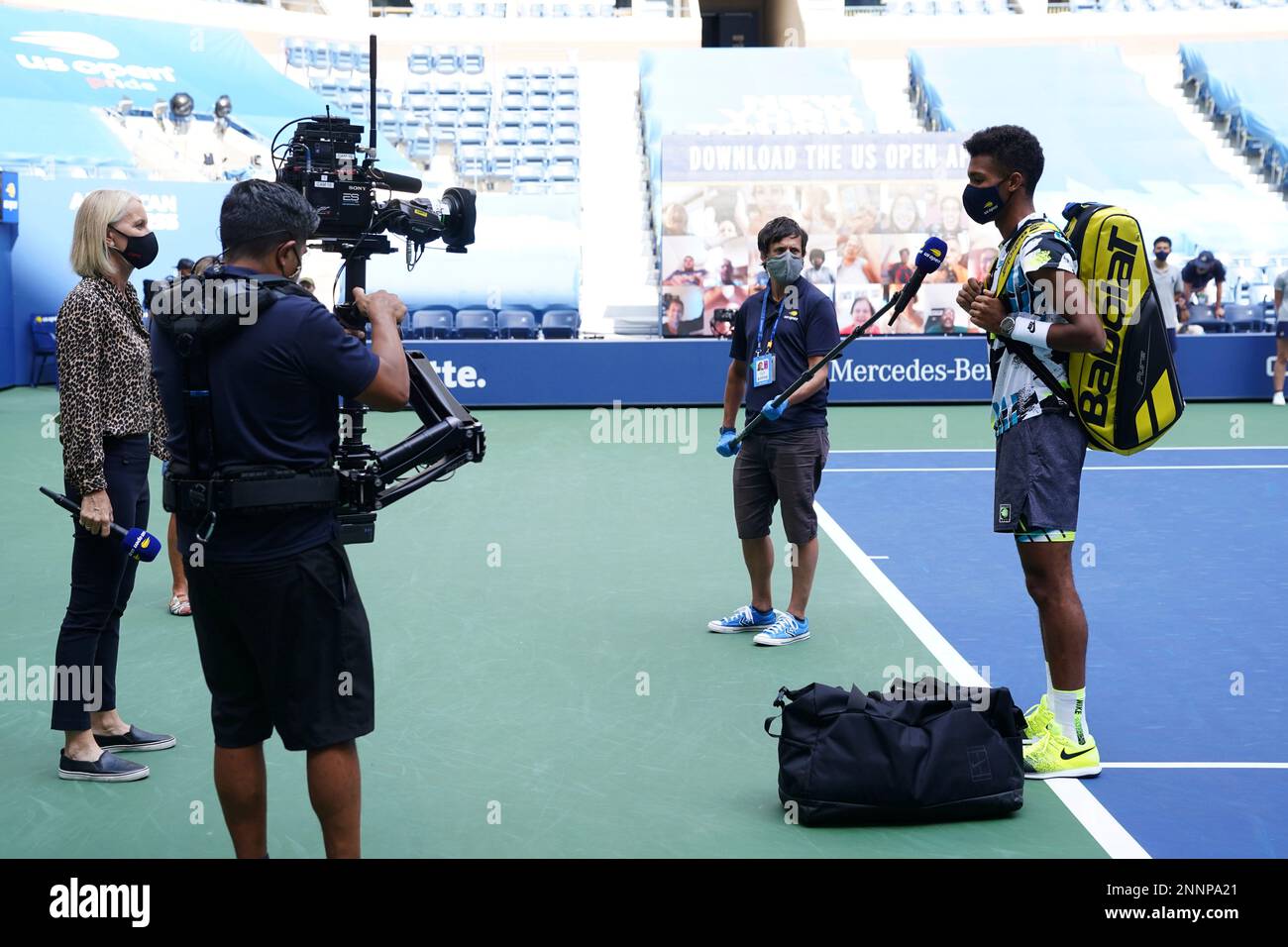 Felix Auger-Aliassime in an interview before competing against Dominic ...
