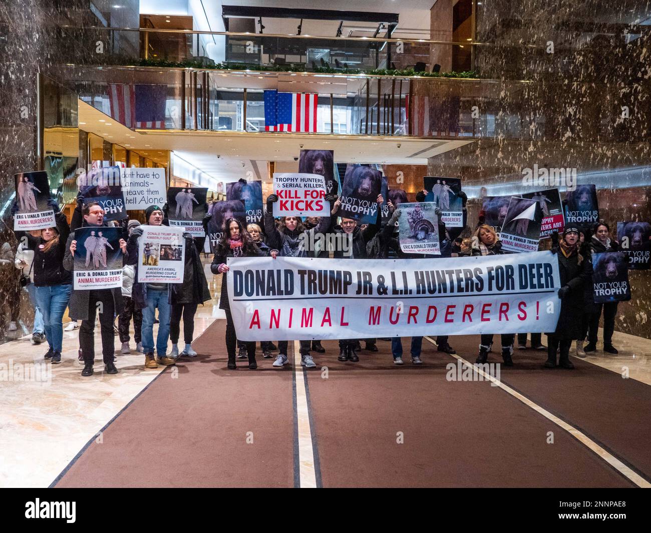 New York, New York, USA. 25th Feb, 2023. NYC Rally Against Trophy ...