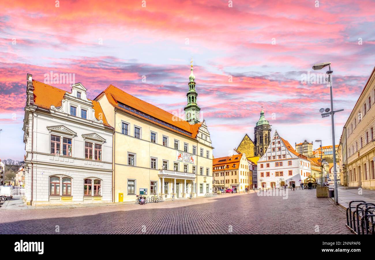 Market in Pirna, Saxony, Germany Stock Photo - Alamy
