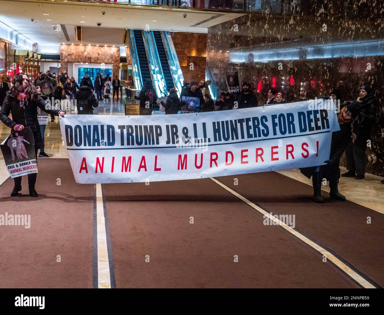 New York, New York, USA. 25th Feb, 2023. NYC Rally Against Trophy ...