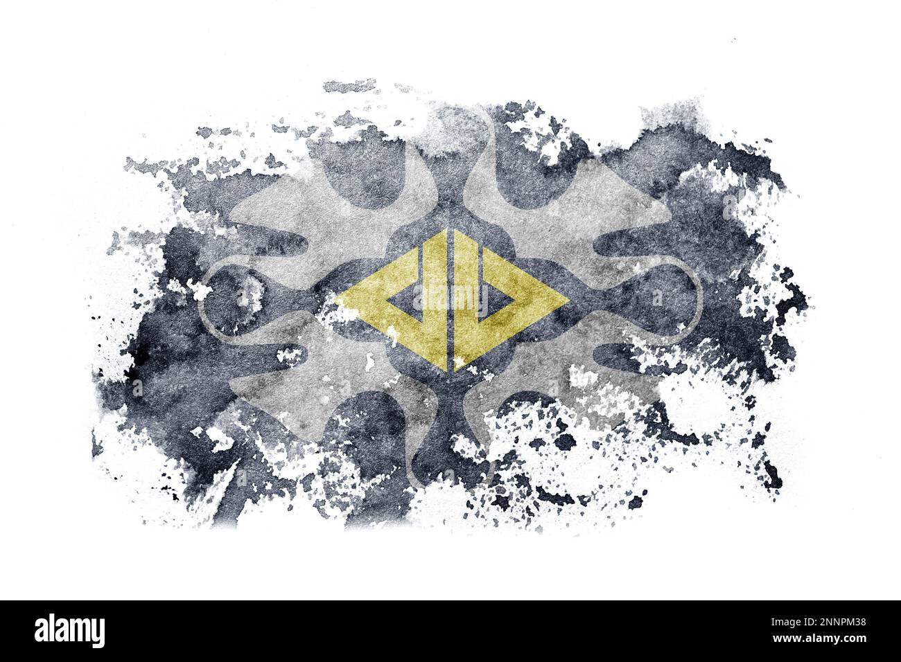 Japan, Japanese, Rumoi, Hokkaido, Rumoi, Subprefecture flag background ...