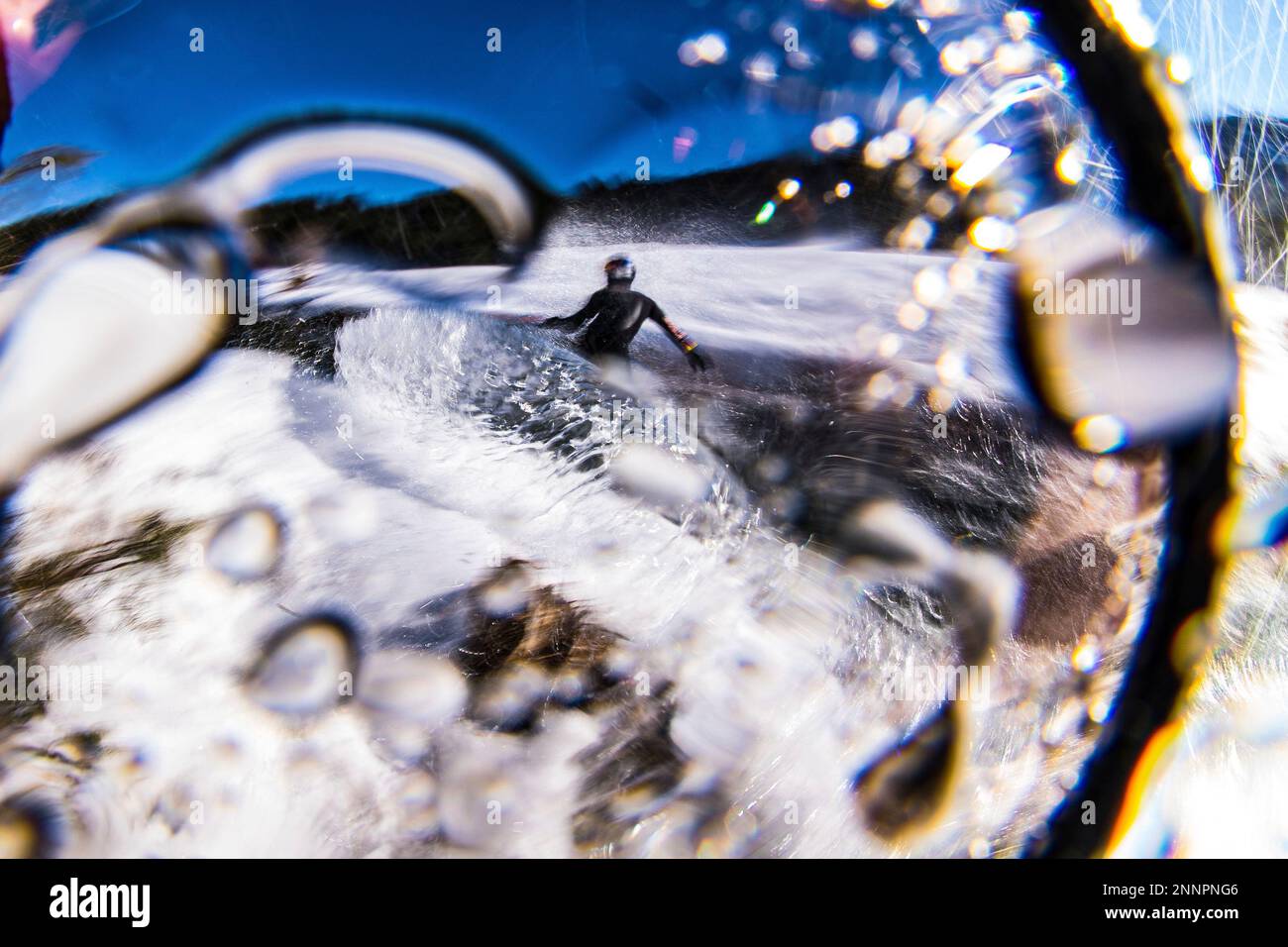 Greek waterskier Nikolas Plytas switched up from his usual habitat on ...