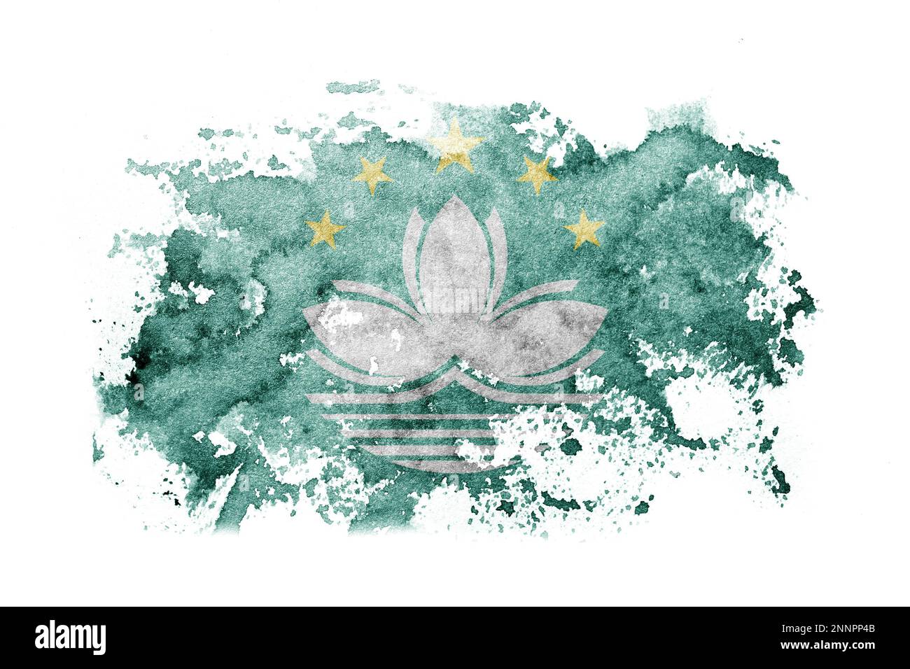 Chinese flag symbol ink Cut Out Stock Images & Pictures - Alamy