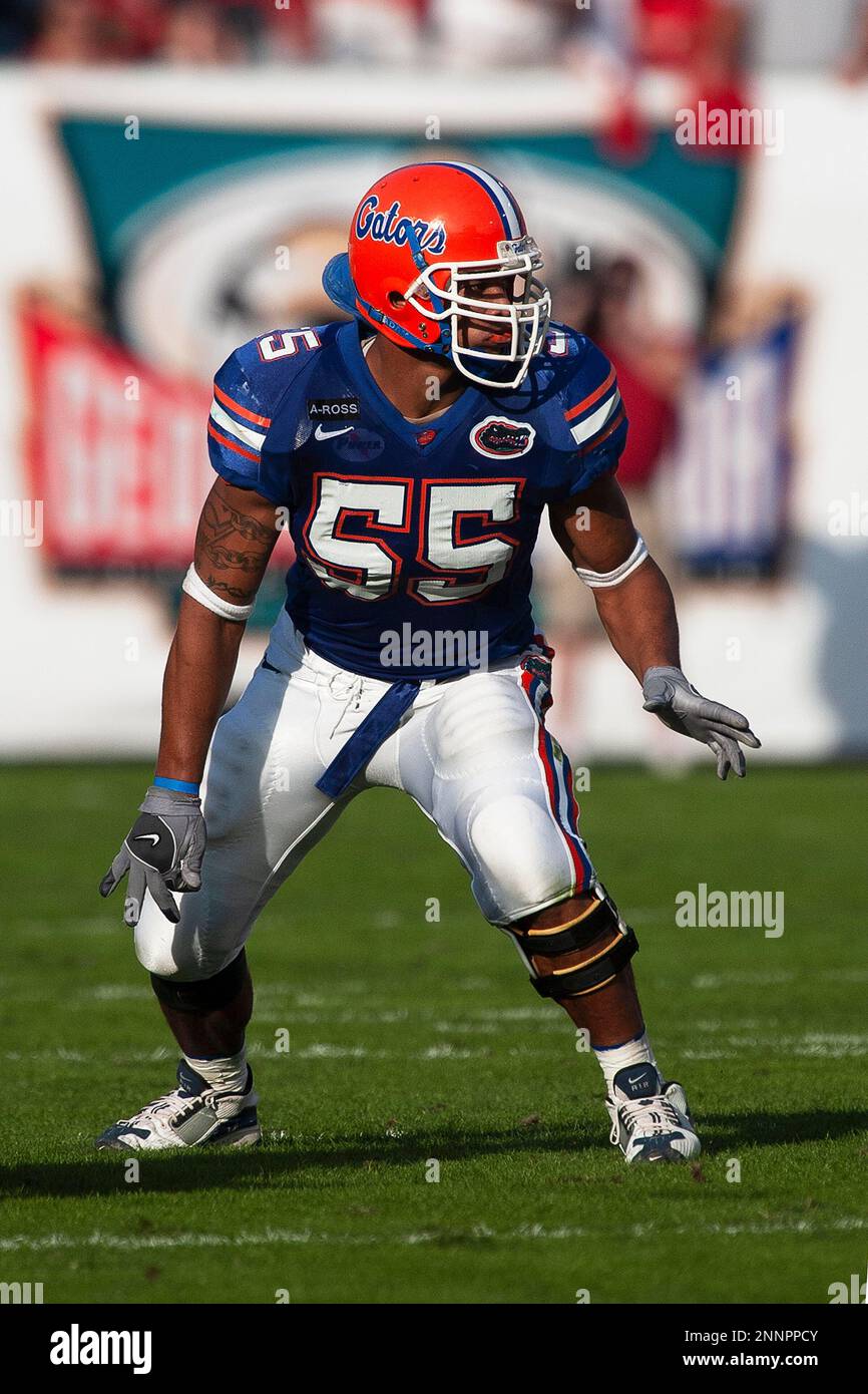 University of Florida Gators linebacker Channing Crowder (55) during an ...