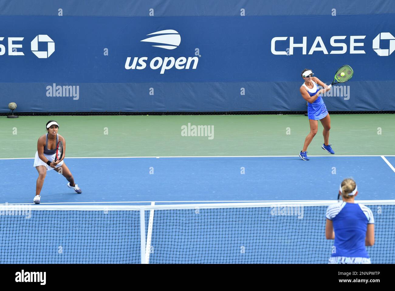 Arina Rodionova and Sabrina Santamaria against Elise Mertens and Aryna ...