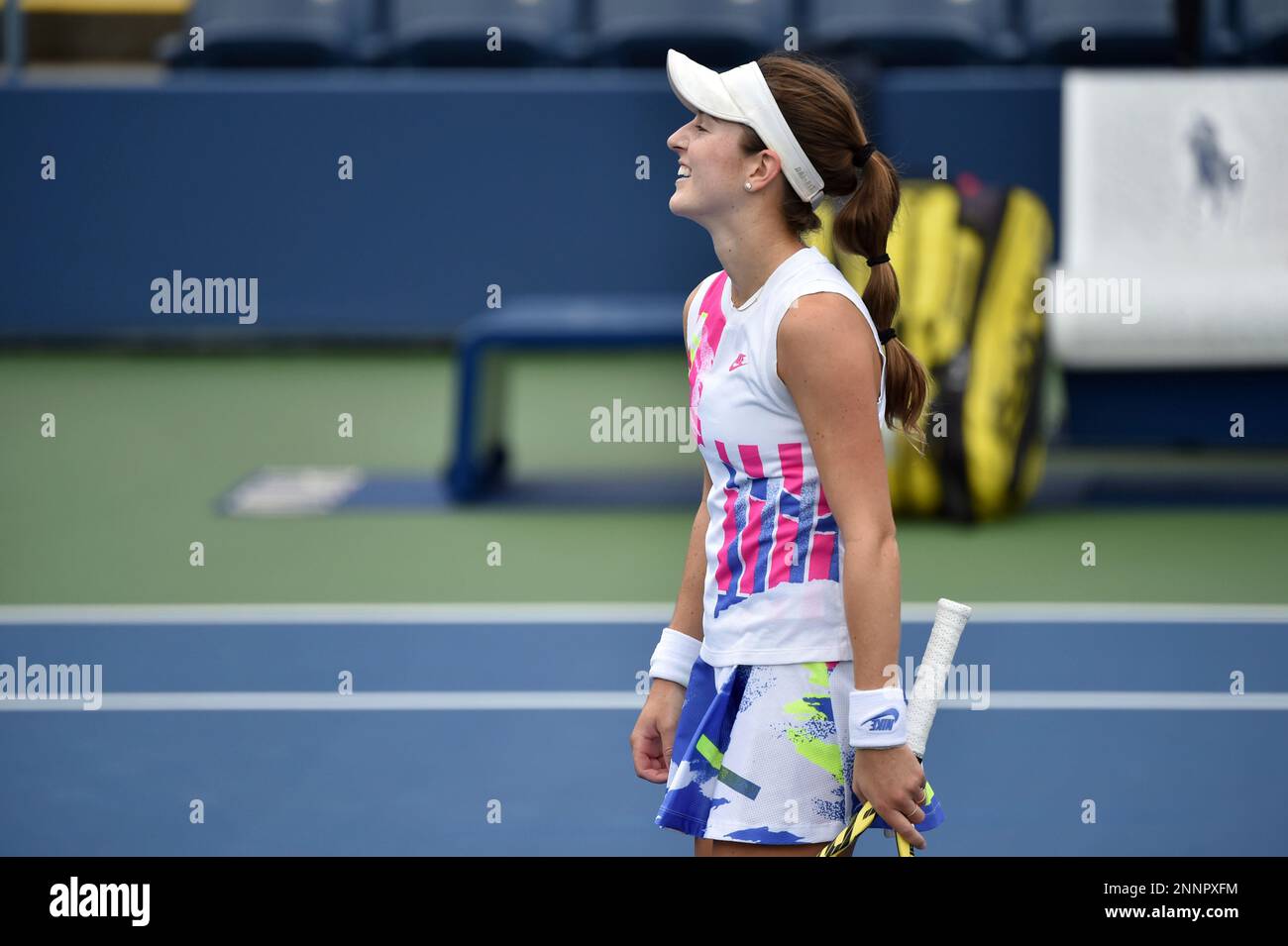 CiCi Bellis in action against Jennifer Brady during a Women's Singles ...