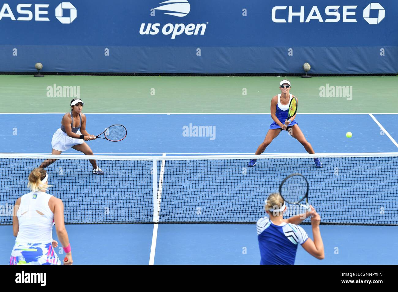 Arina Rodionova and Sabrina Santamaria against Elise Mertens and Aryna ...