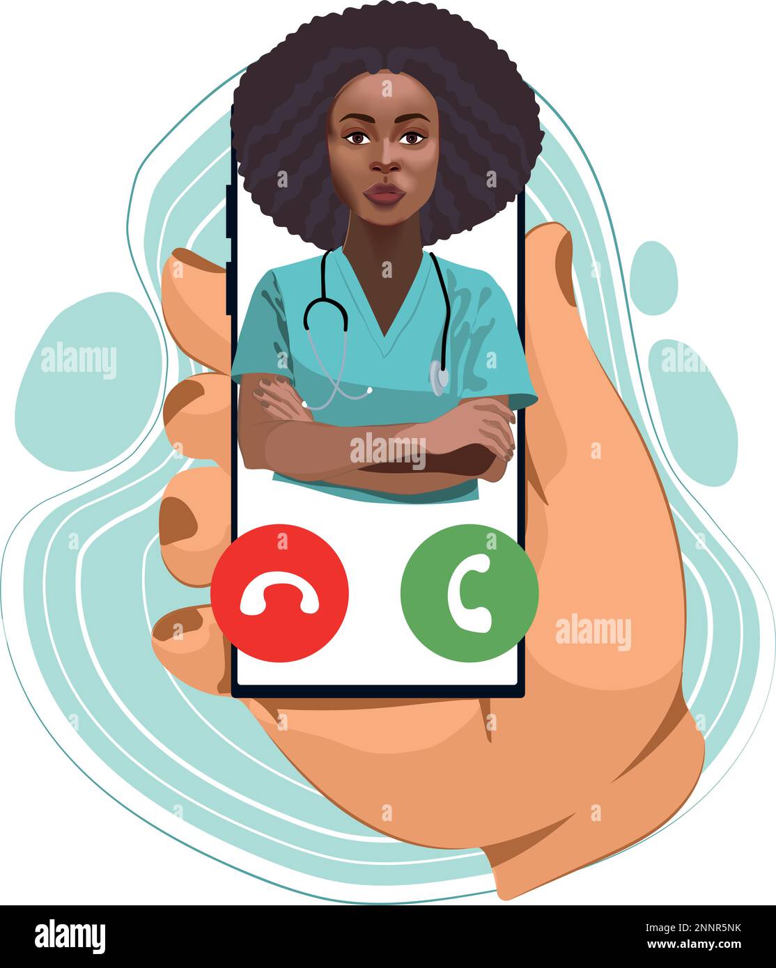 Medical personnel team, character of doctors and nurses wearing a ...