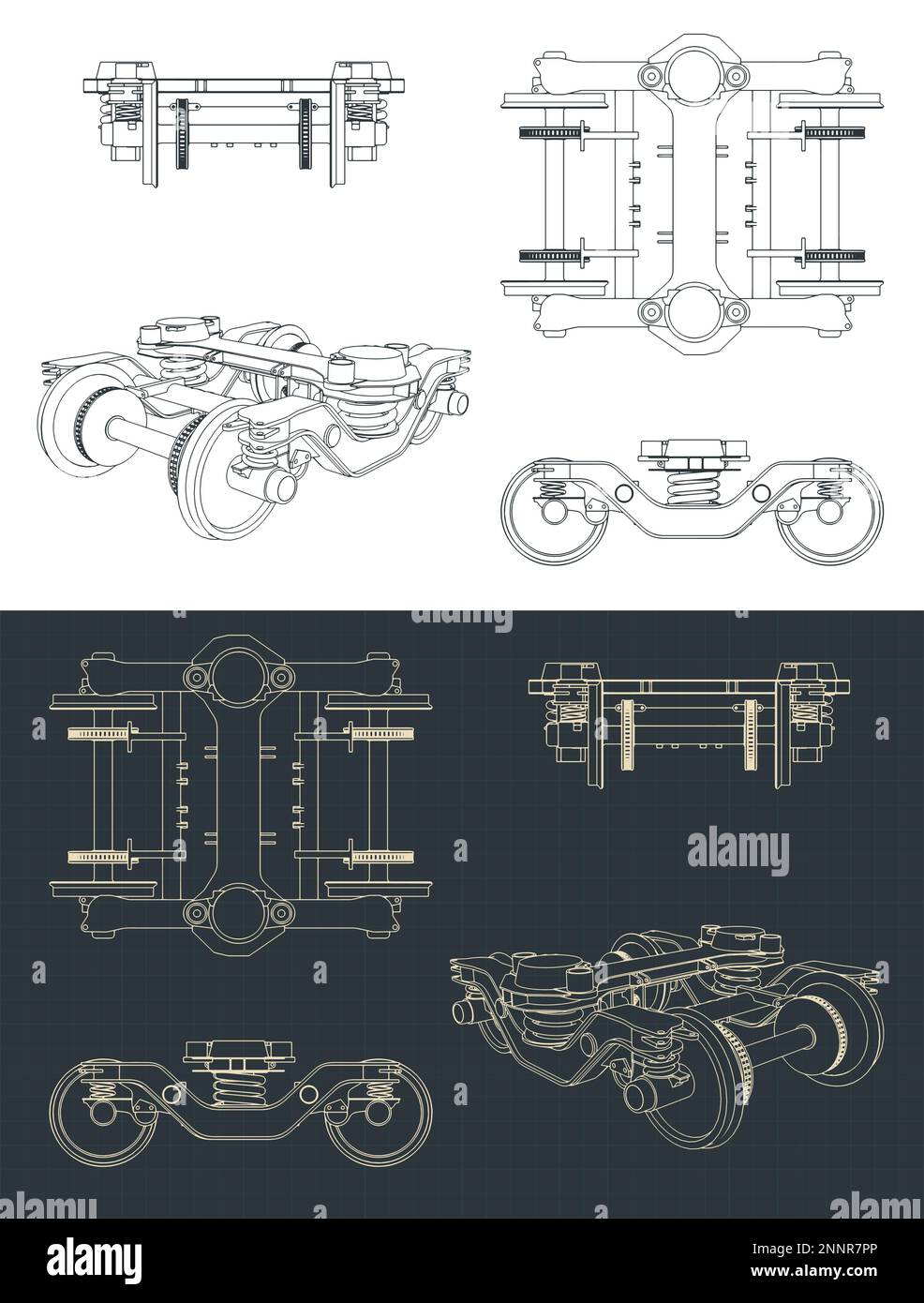 Train wheelbase Stock Vector Images - Alamy